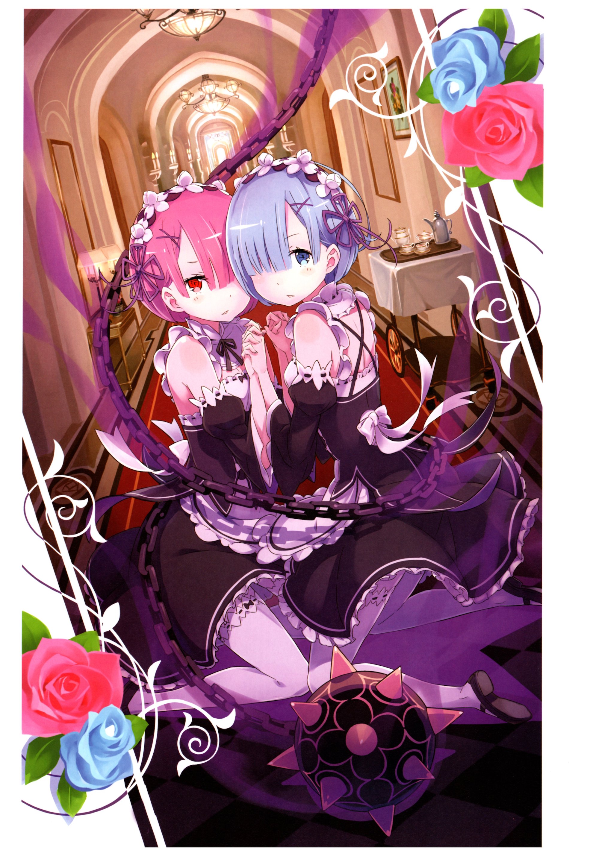 ootsuka shinichirou re zero kara hajimeru isekai seikatsu ram (re zero) rem (re zero) maid ...